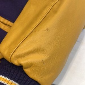 Delong | Jackets & Coats | Vintage Delong Varsity Lettermans Jacket 202 Purple And Gold M | Poshmark
